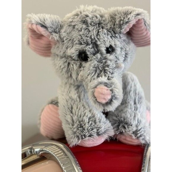 Kellytoy | Toys | Kellytoy Grey Pink Frost Elephant Ribbed Textured ...